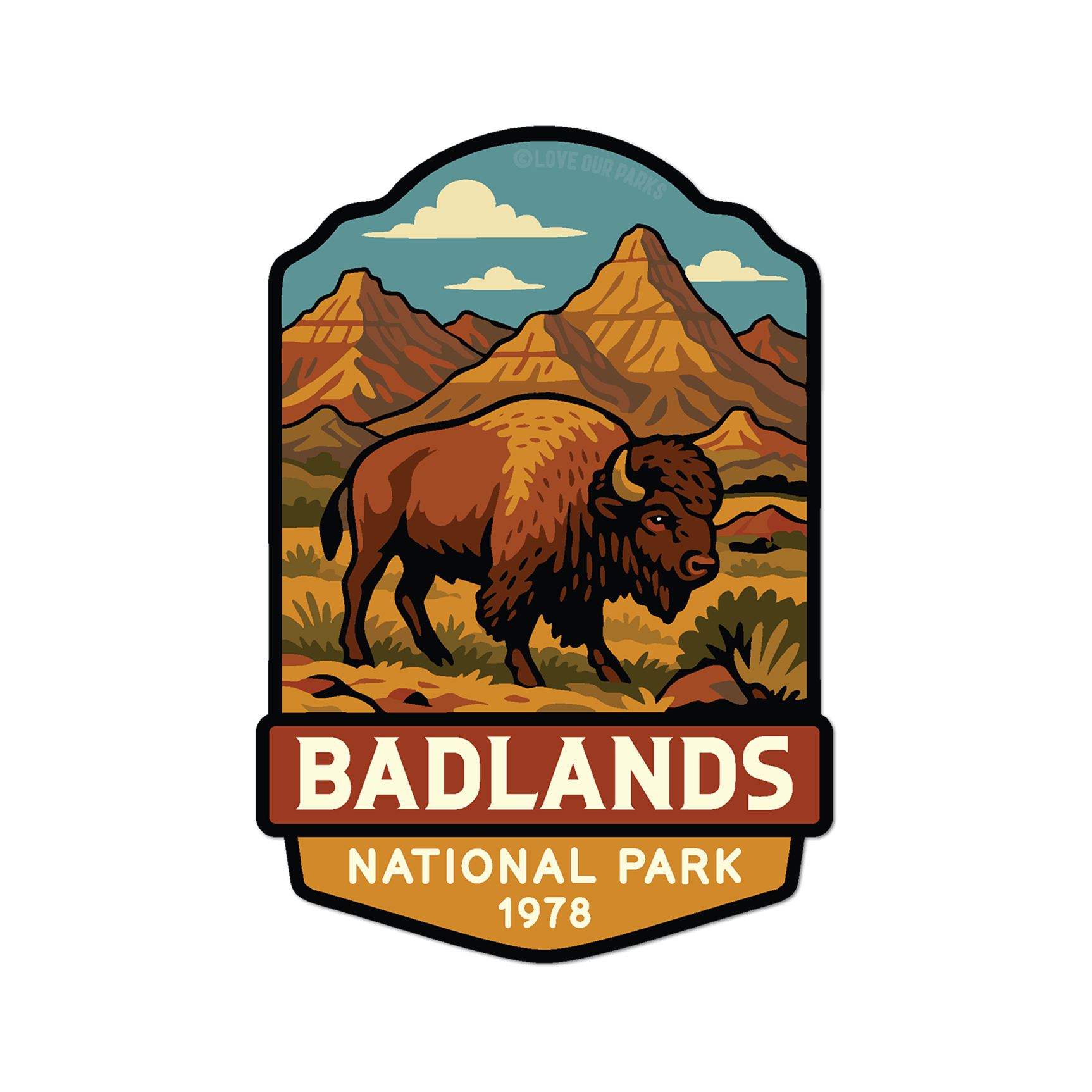 Badlands National Park Sticker – Love Our Parks