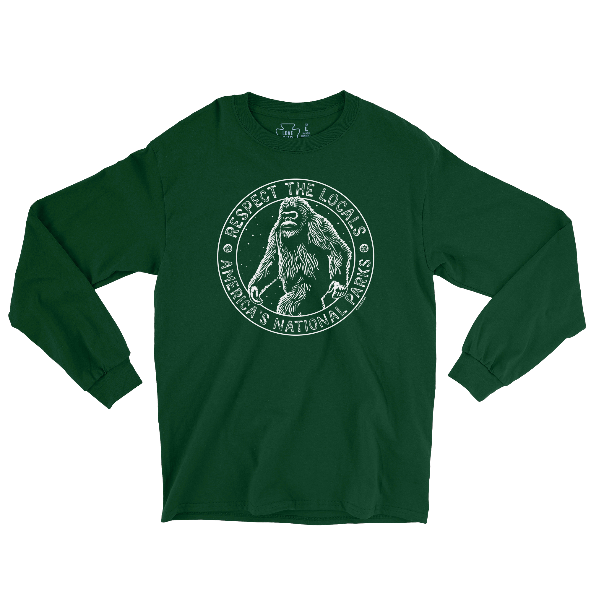 Respect The Locals Bigfoot Long Sleeve Tee – Love Our Parks