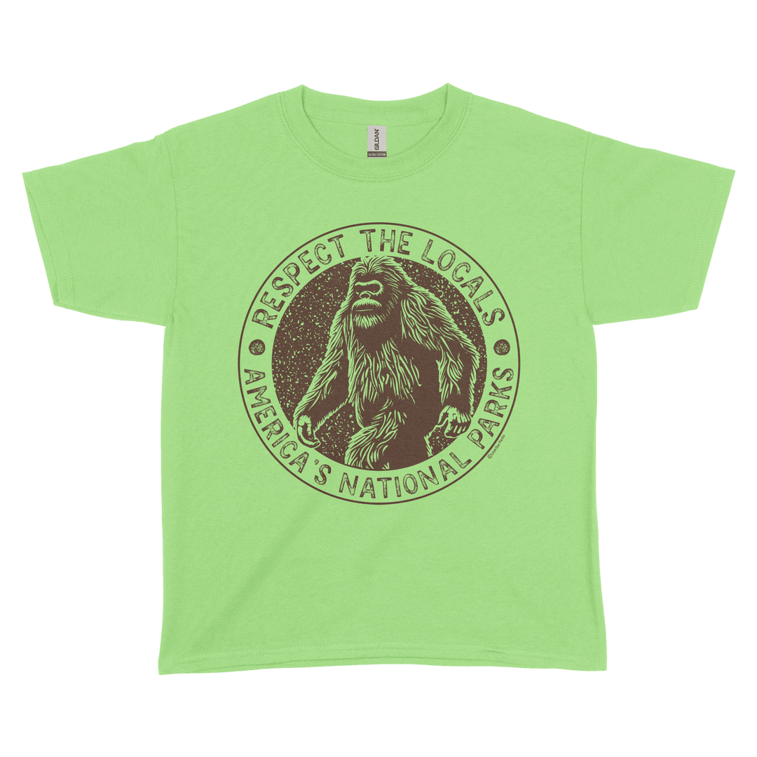 Respect The Locals Bigfoot Youth Tee – Love Our Parks
